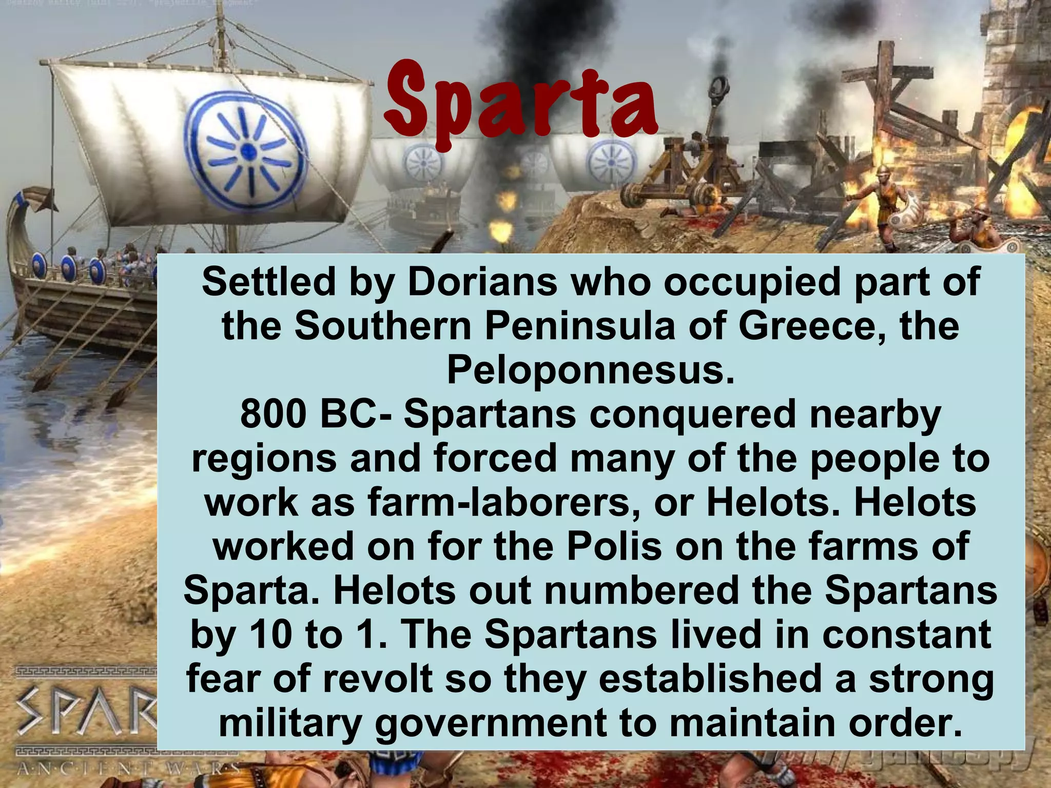 Athens vs Sparta ~ city states general | PPT