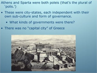 Athens vs Sparta govenment | PPT