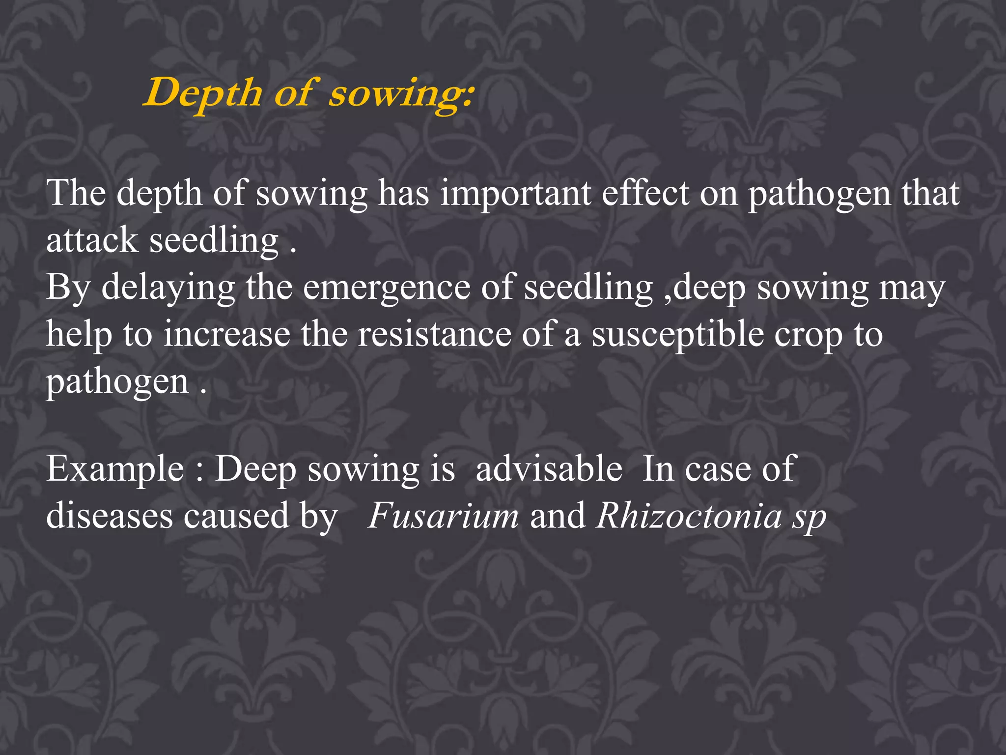 Avs sustainable management of soil borne plant diseases | PPTX