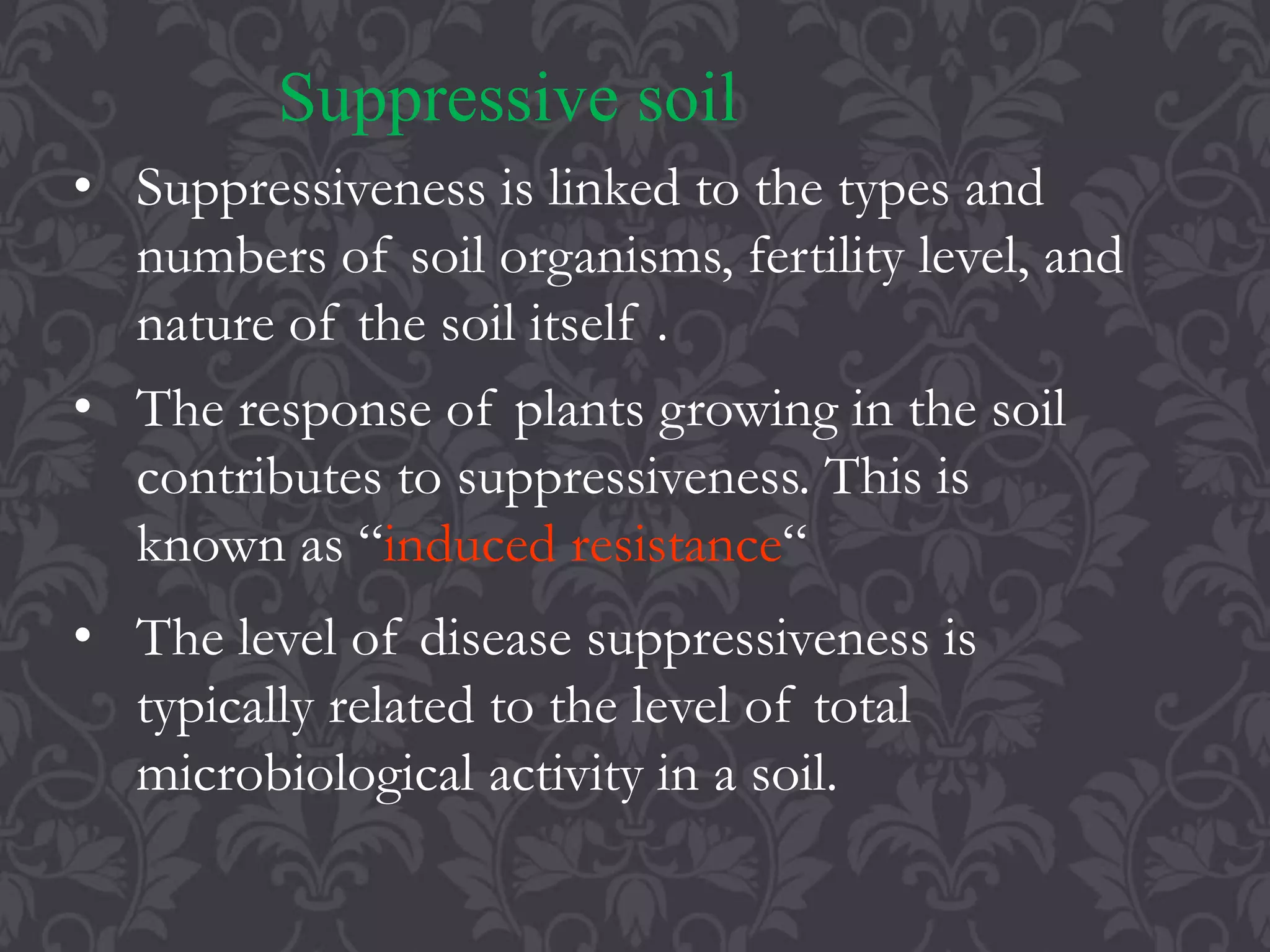 Avs sustainable management of soil borne plant diseases | PPTX