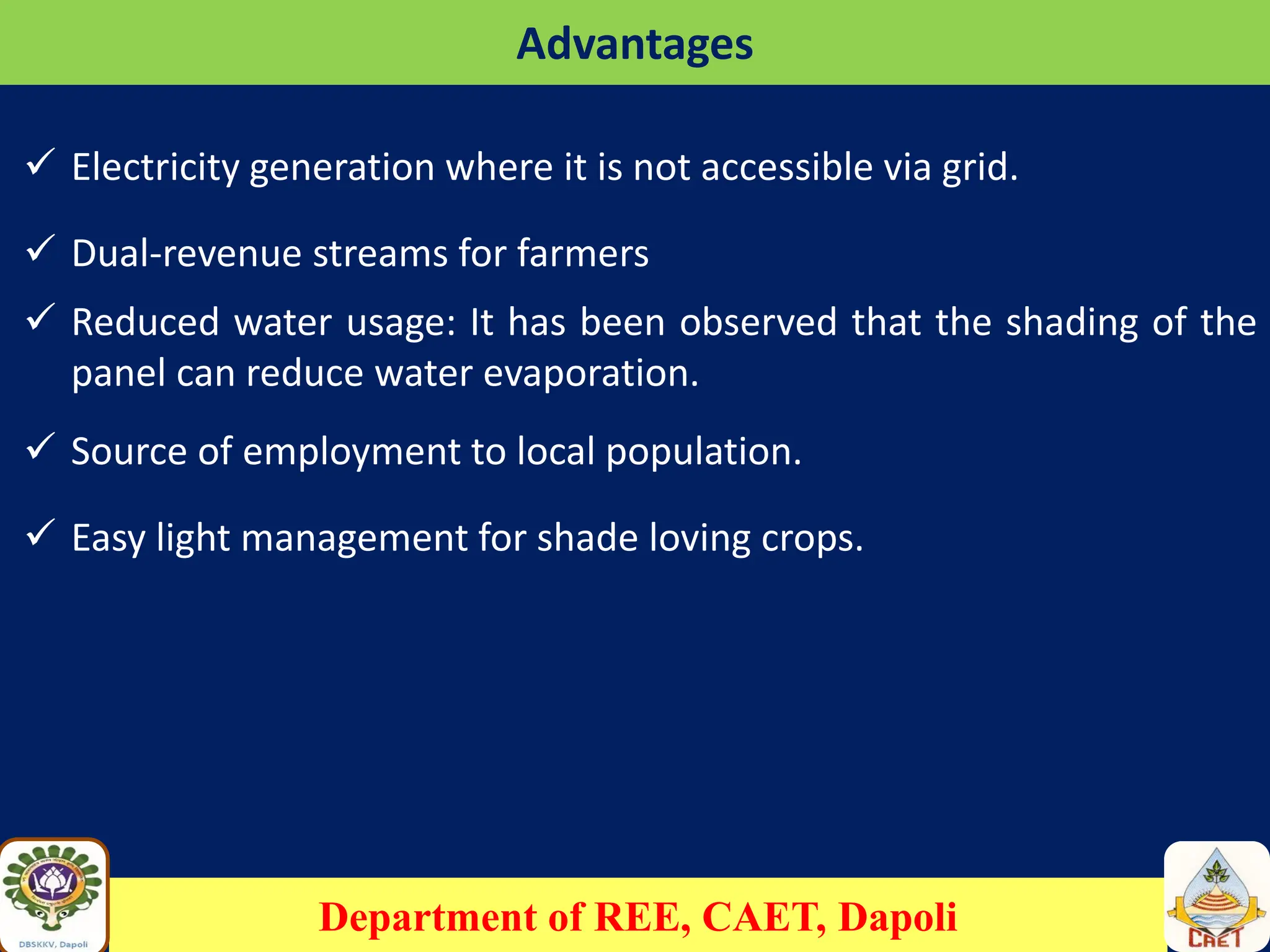 Green Growth: Agrovoltaic Solution for Energy and Food Security By ''M ...