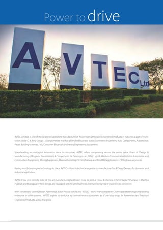 Avtec corporate brochure | PDF