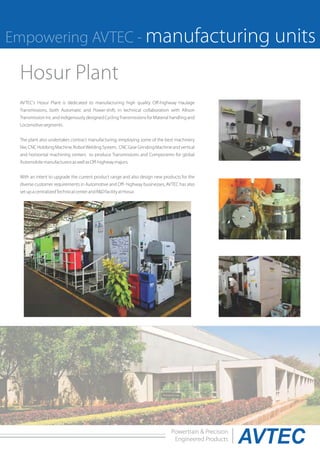 Avtec corporate brochure | PDF