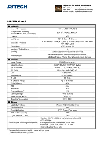 Avtech avn807 a | PDF
