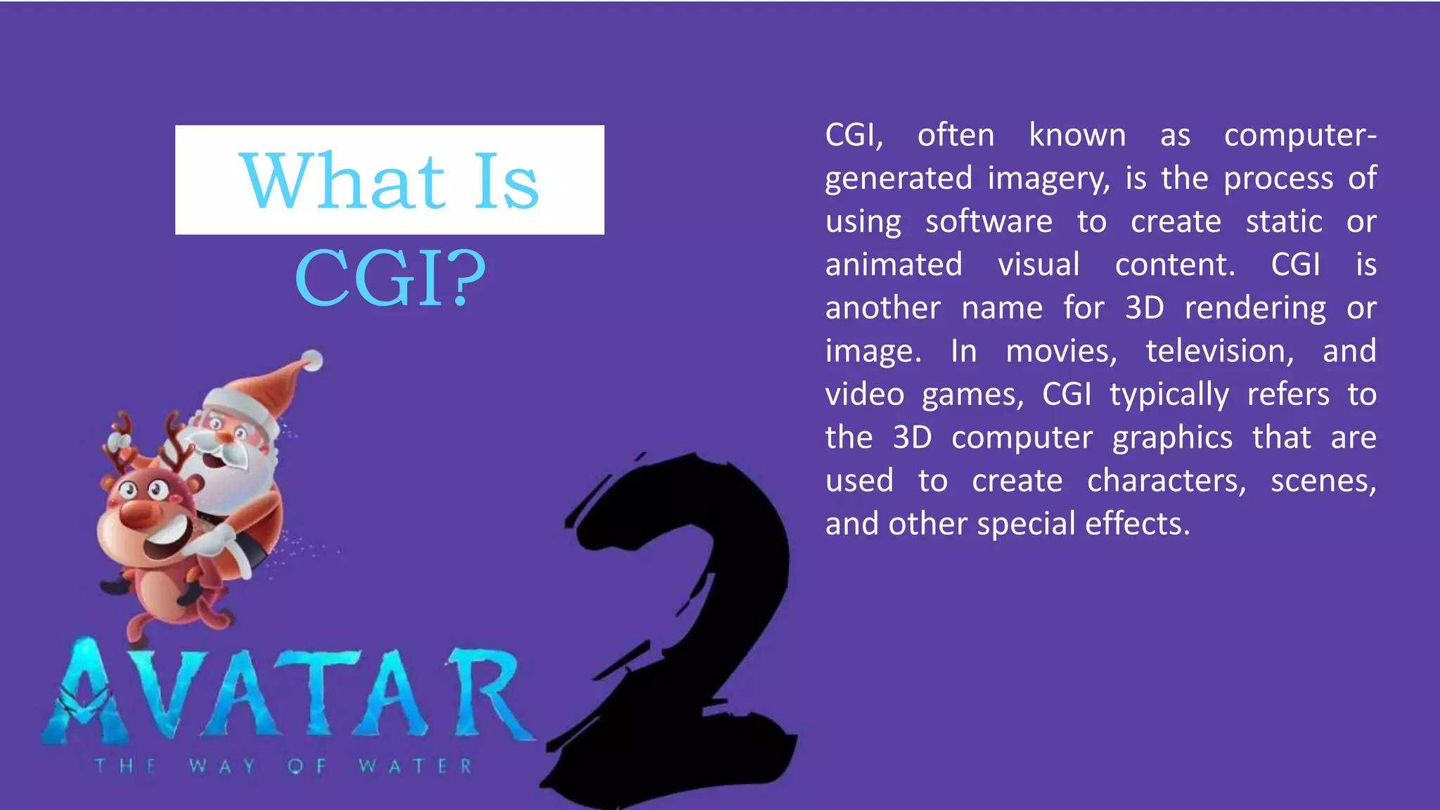 How much of Avatar 2 is CGI? | PPTX