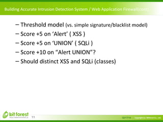 Web Intrusion Detection with Bayesian Network by Kanatoko AVTokyo 2013. ...