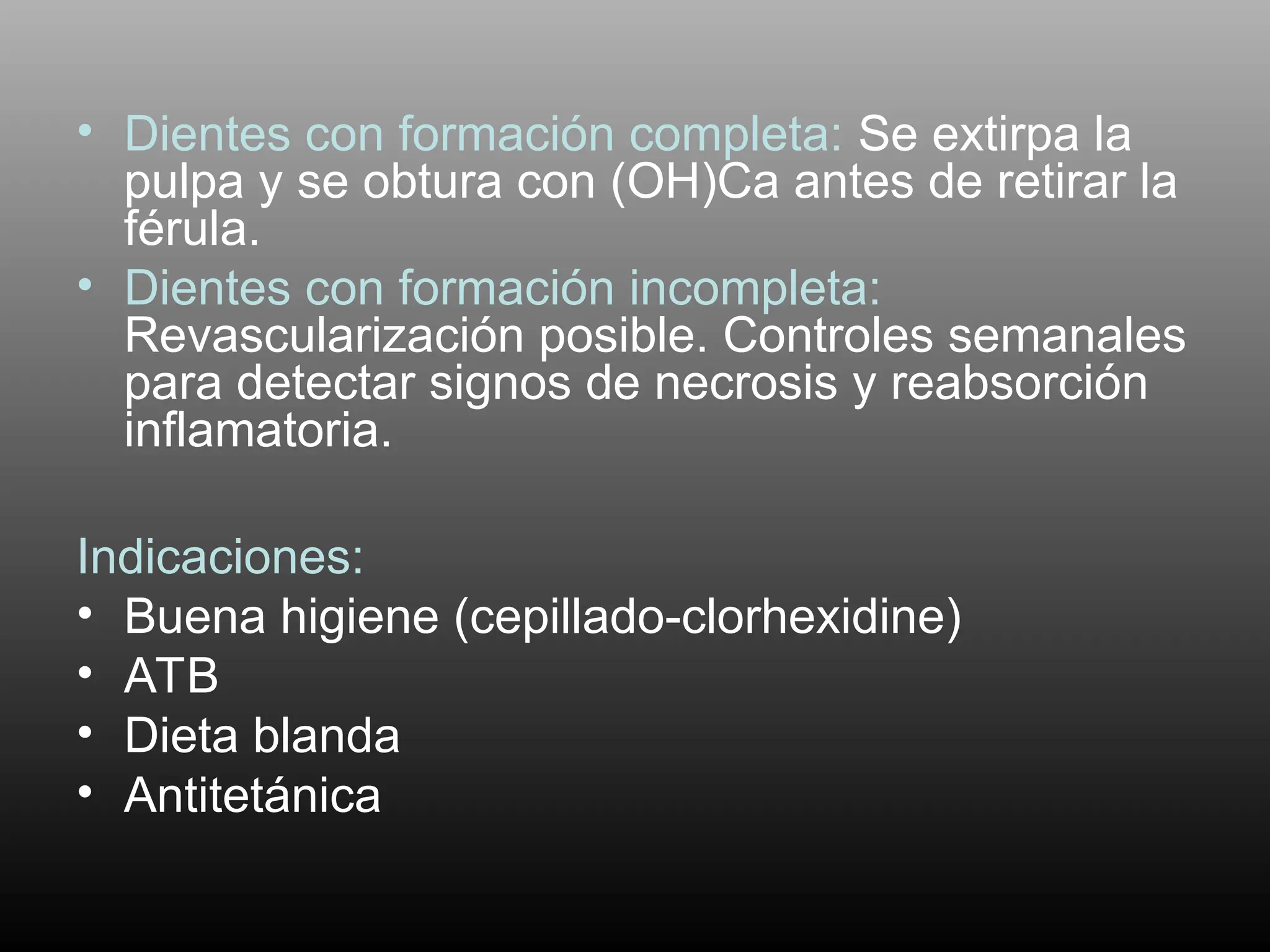 TRAUMATISMOS DENTALES: AVULSION DENTAL | PPT