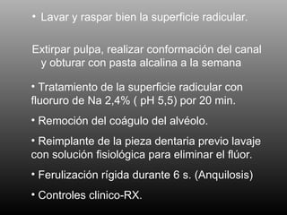 TRAUMATISMOS DENTALES: AVULSION DENTAL | PPT
