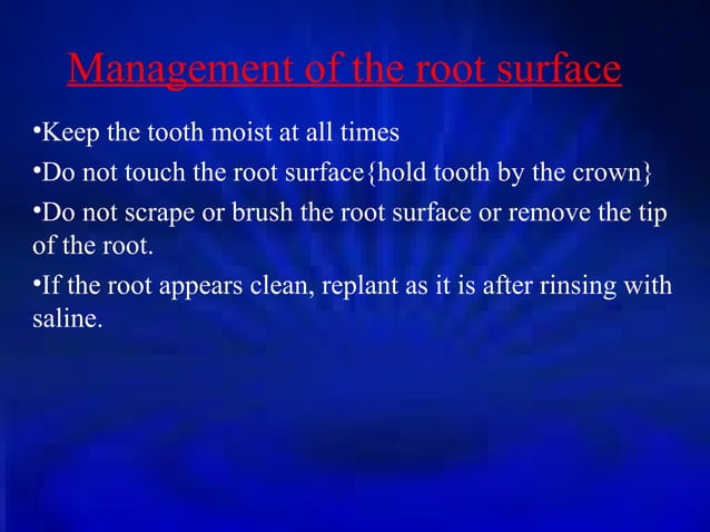 Avulsion | PPT | Dental Health | Diseases and Conditions