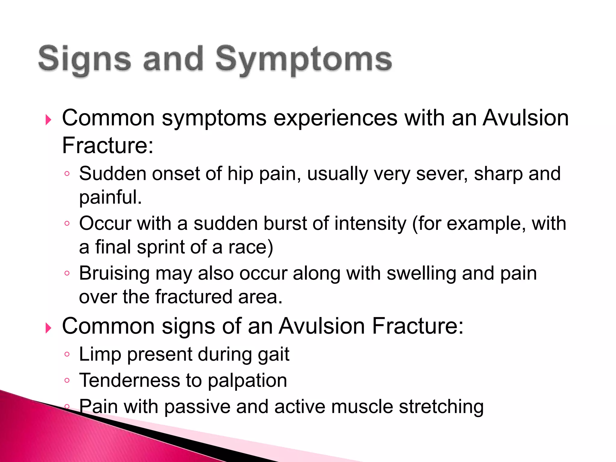 Avulsion fractures ppt [1] | PPTX