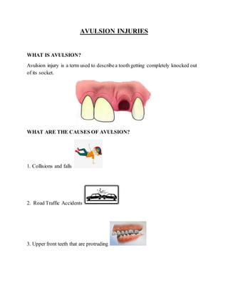 Avulsion injuries blog | PDF