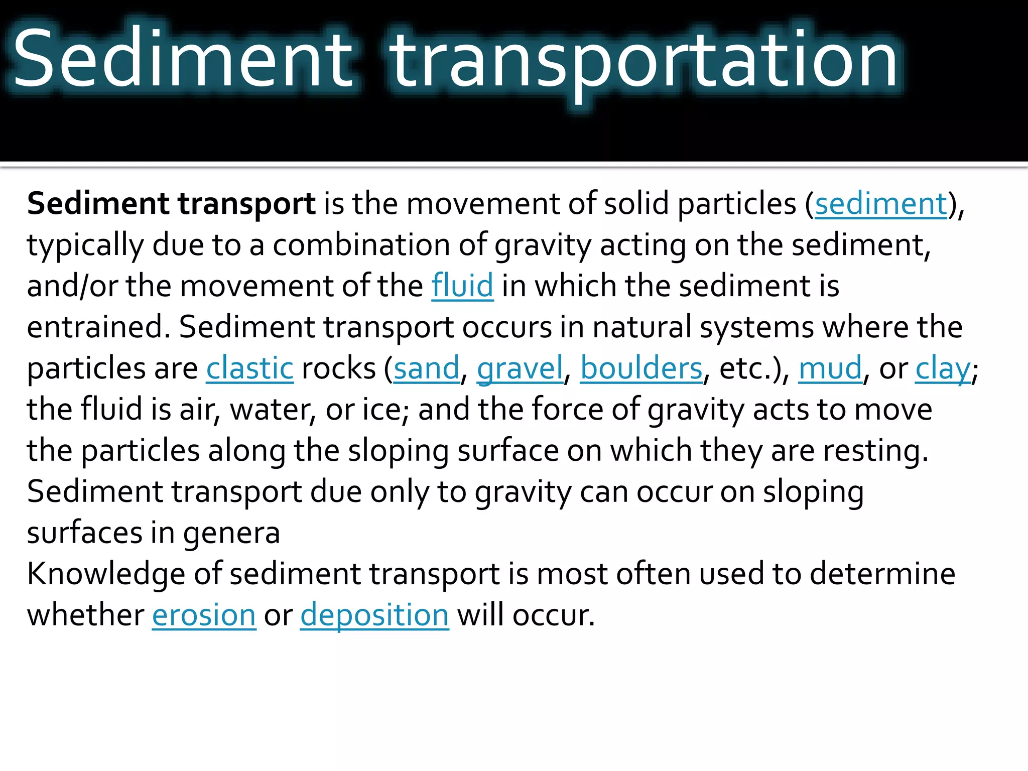 Presentation on Sediments by AVAL | PPTX