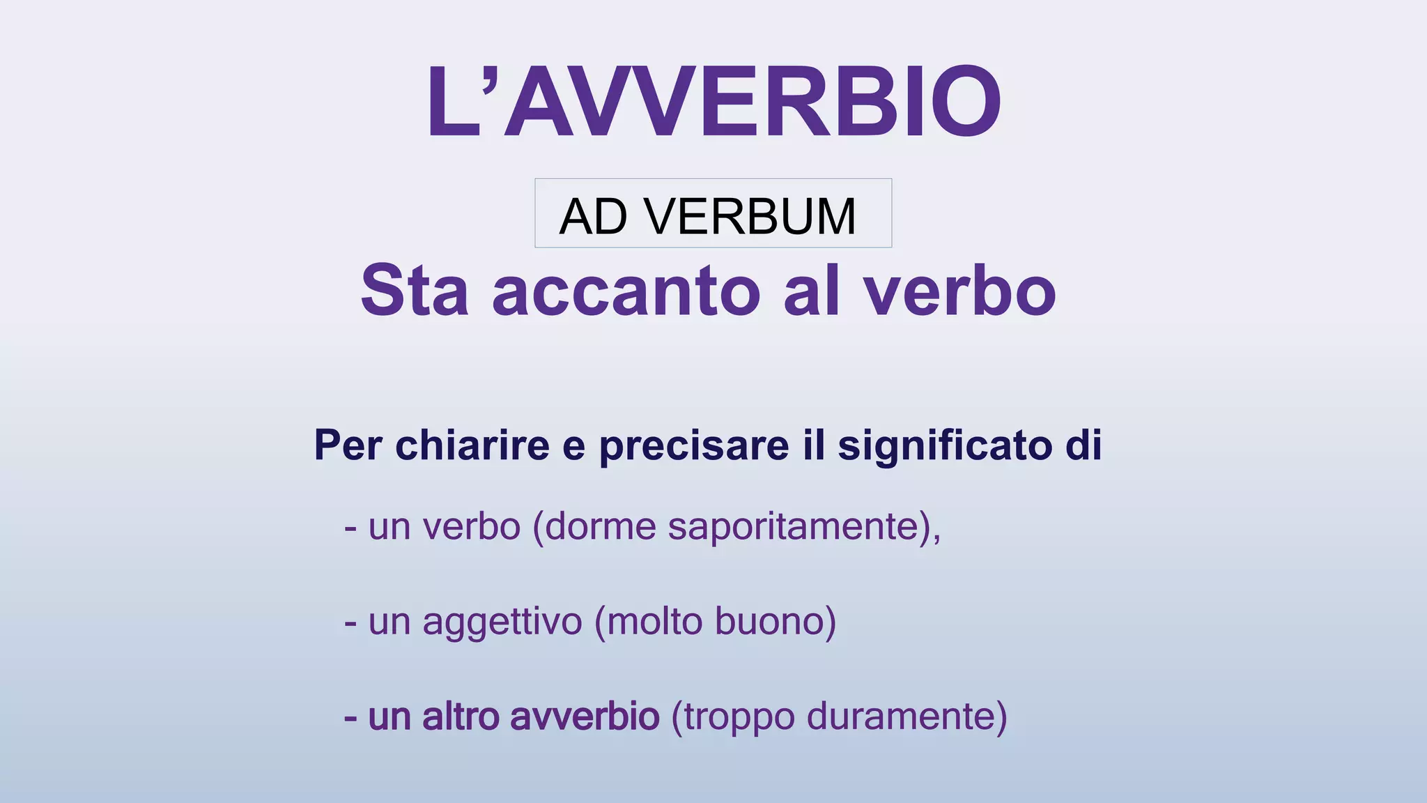 Avverbio | PPT