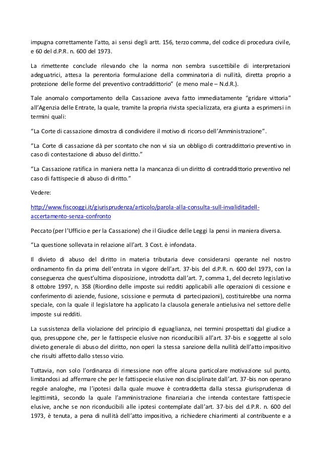 Avvisi di accertamento consulta Avvisi di accertamento consulta