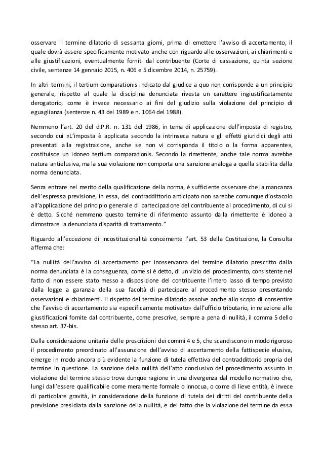 Avvisi di accertamento consulta Avvisi di accertamento consulta