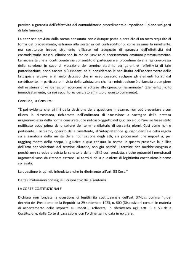 Avvisi di accertamento consulta Avvisi di accertamento consulta