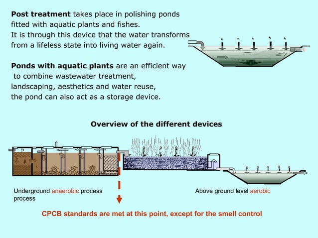 Dewats Decentralised natural waste water treatment system | PPT