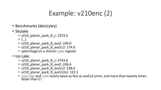 AVX512 assembly language in FFmpeg | PPTX