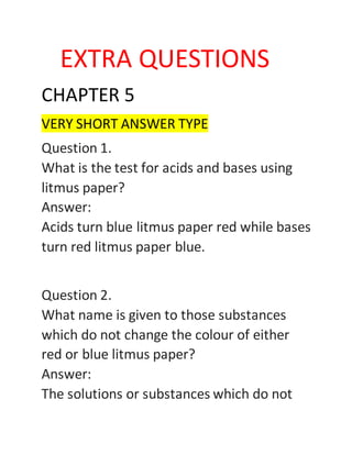 ACIDS BASES AND SALTS EXTRA QUESTION | DOCX