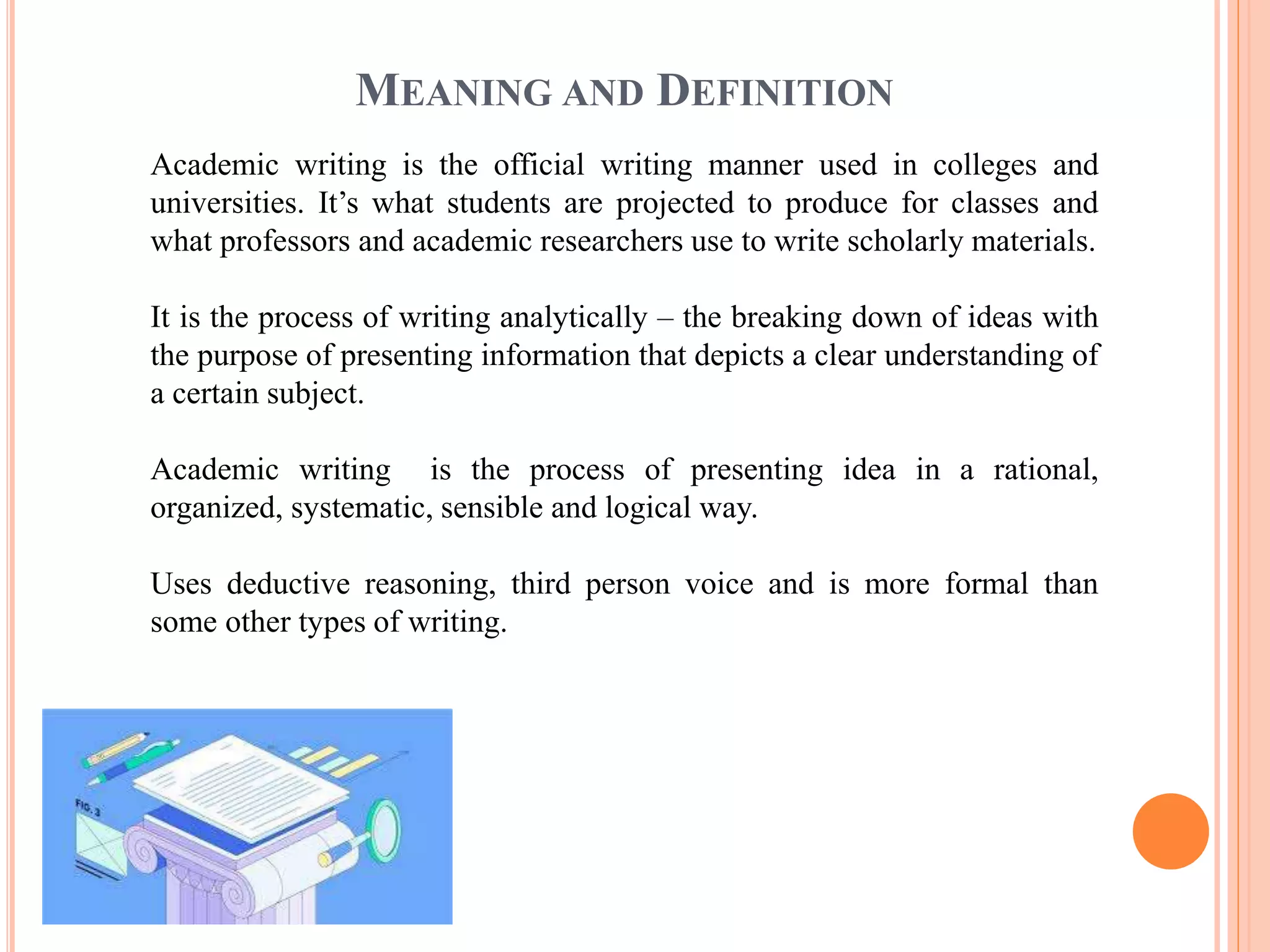 Academic Writing {Aw} | PPTX | Education