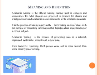 Academic Writing {Aw} | PPTX | Education