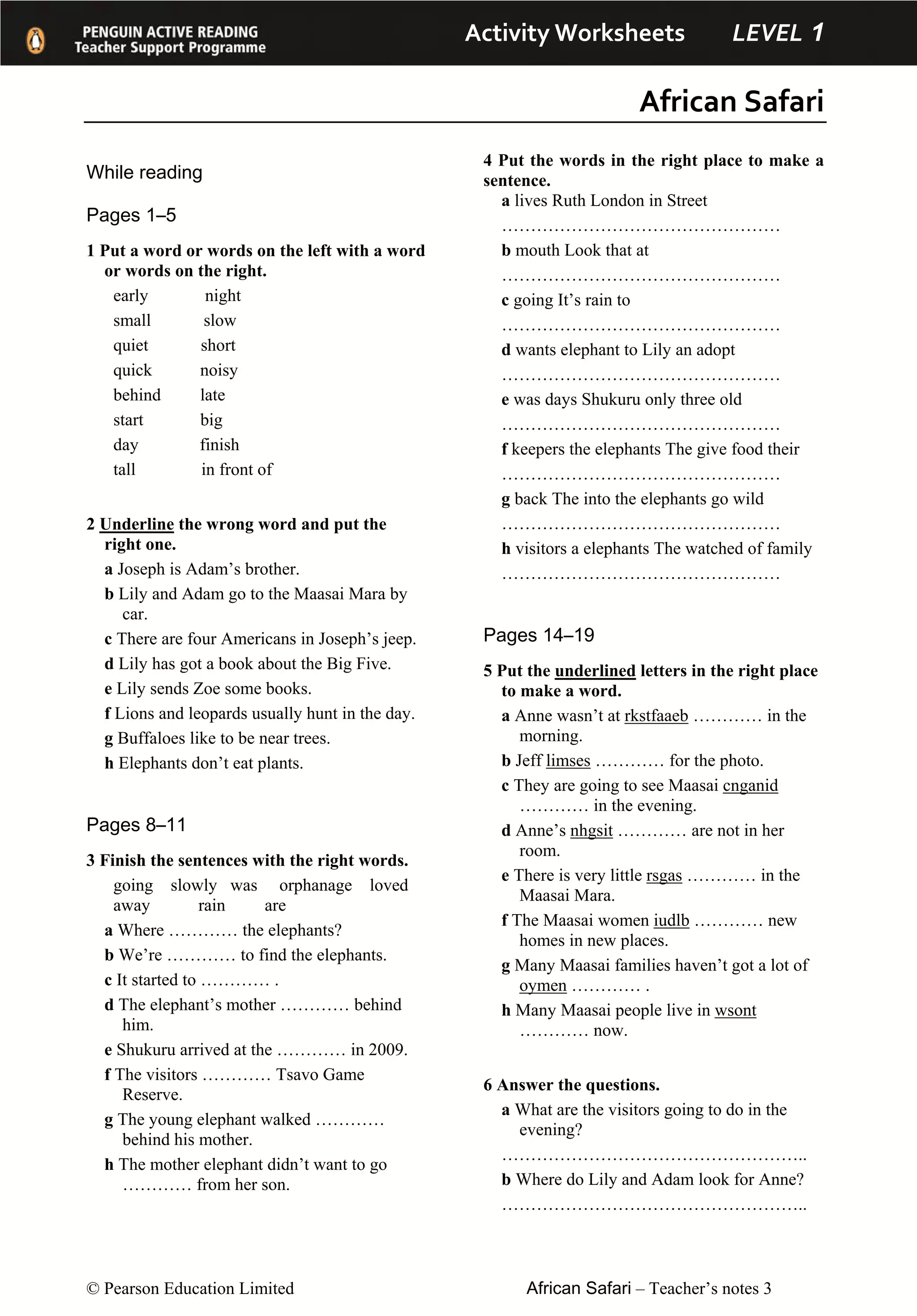 Aw african safari | PDF