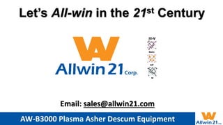 Aw b3000 plasma asher descum clean | PDF