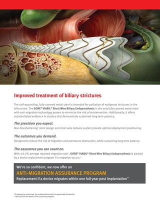GORE® VIABIL® Short Wire Biliary Endoprosthesis - Product Brochure | PDF