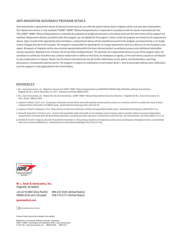 GORE® VIABIL® Short Wire Biliary Endoprosthesis - Product Brochure ...