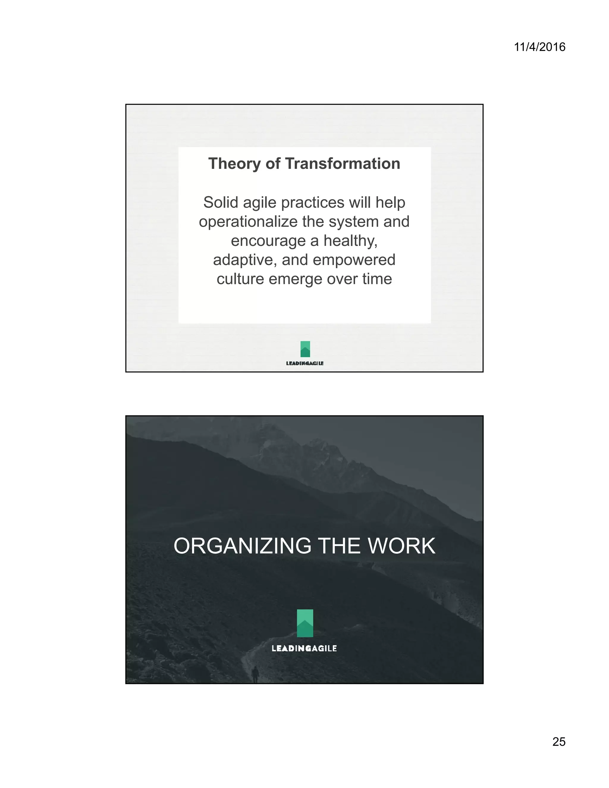 Step-by-Step Guide to Leading a Large-Scale Agile Transformation | PDF