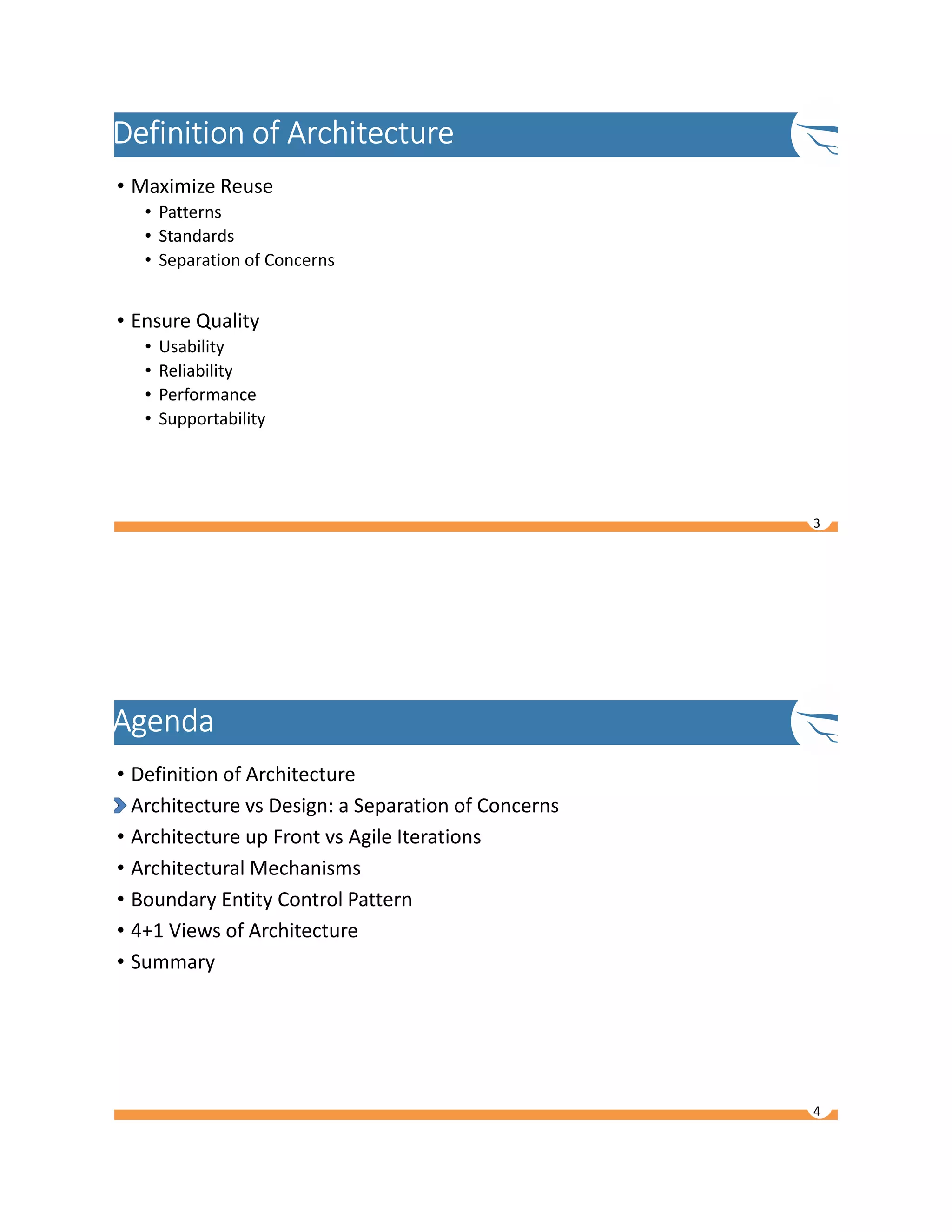 Architecture vs. Design in Agile: What’s the Right Answer? | PDF ...