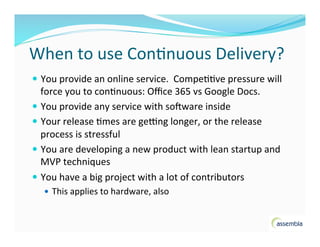 Test (and More) Patterns for Continuous Software Delivery | PDF