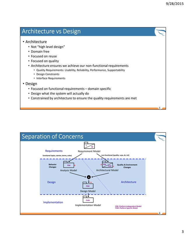 Architecture vs. Design vs. Agile: What’s the Answer? | PDF