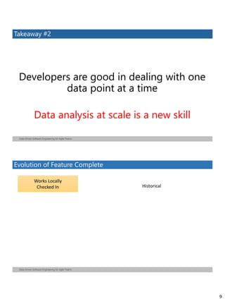 Data-Driven Software Engineering for Agile Teams | PDF
