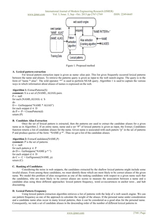 Lexical Pattern- Based Approach for Extracting Name Aliases | PDF