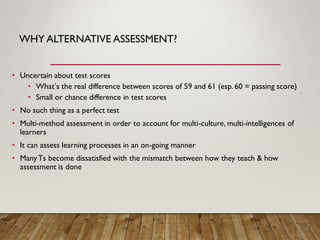 Alternative Assessment for Language Teachers | PDF