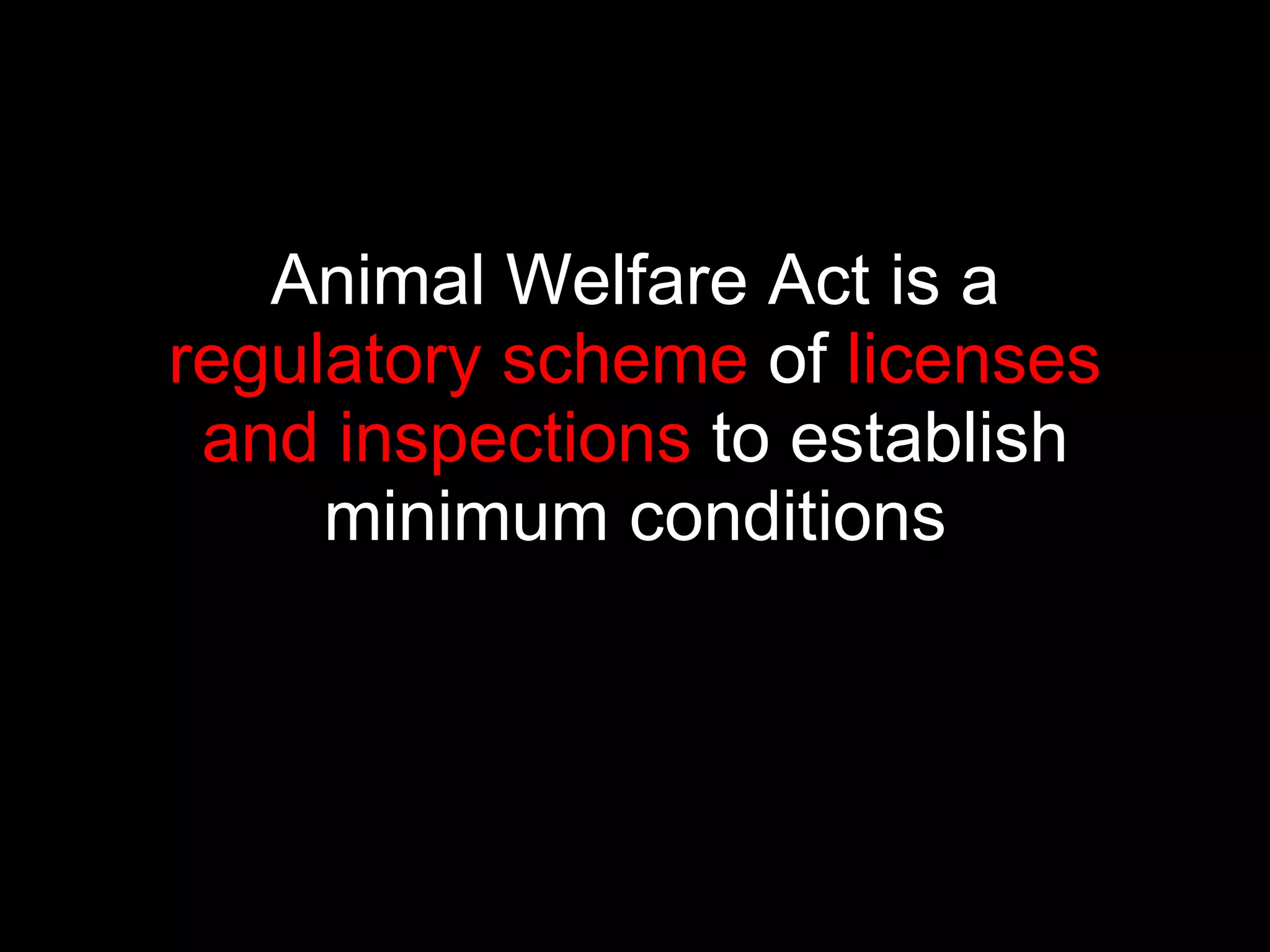 The Animal Welfare Act | PPT