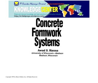 [Awad s. hanna]_concrete_formwork_systems_(civil_a(book_zz.org) | PPT
