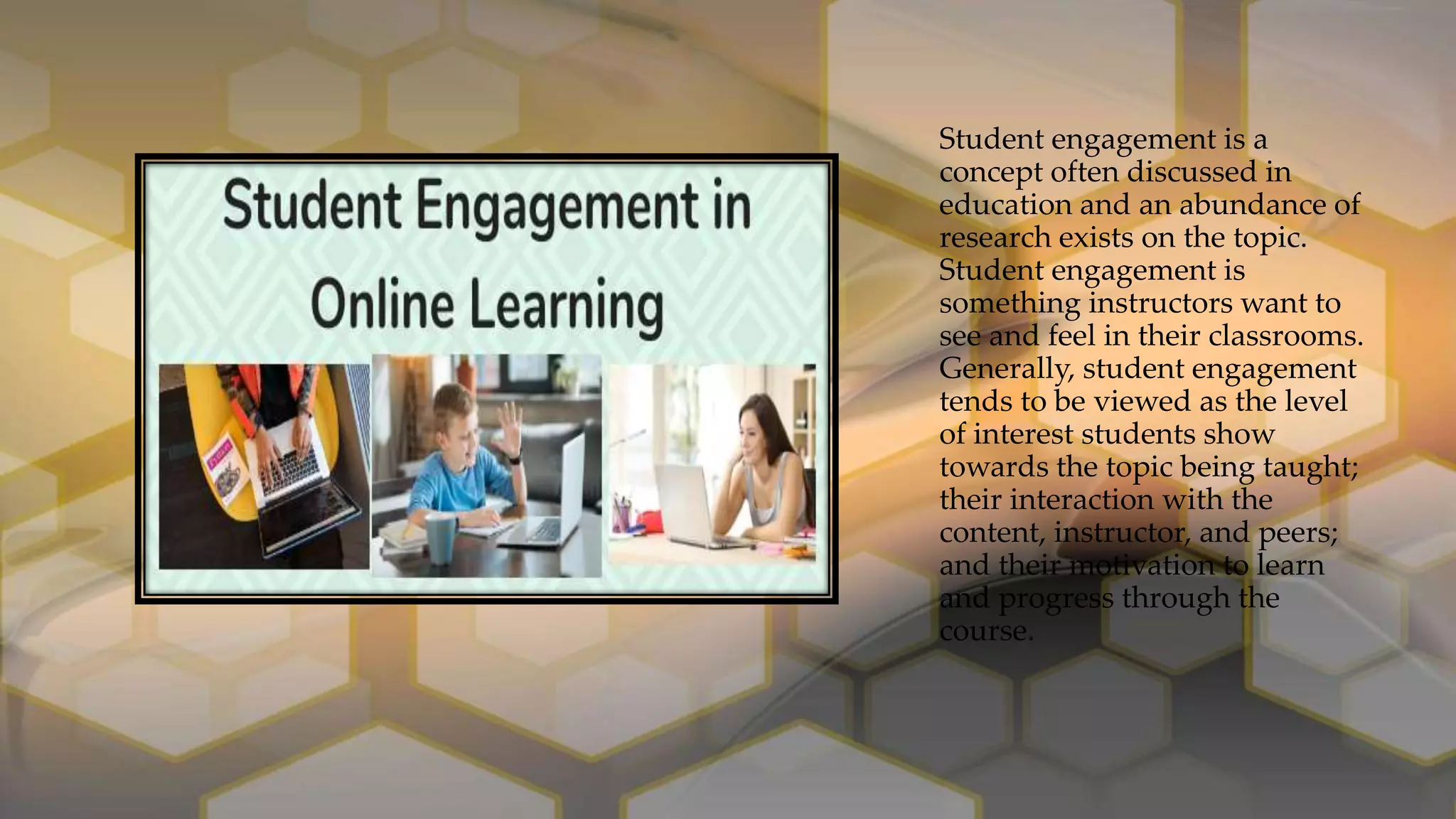 STRATEGIES FOR STUDENT ENGAGEMENT IN ONLINE LEARNING | PPTX