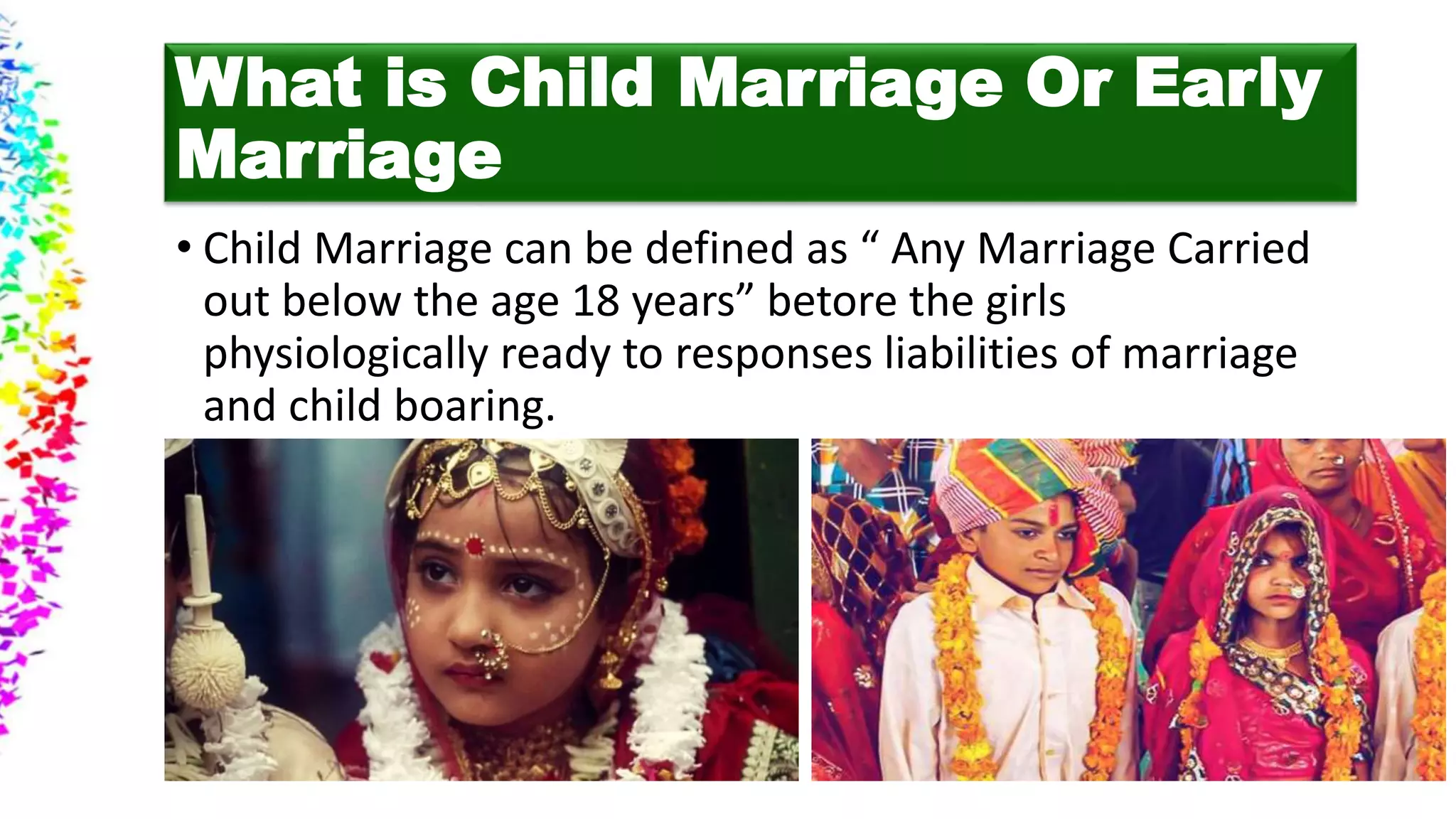 Child Marriage presentation | PPTX