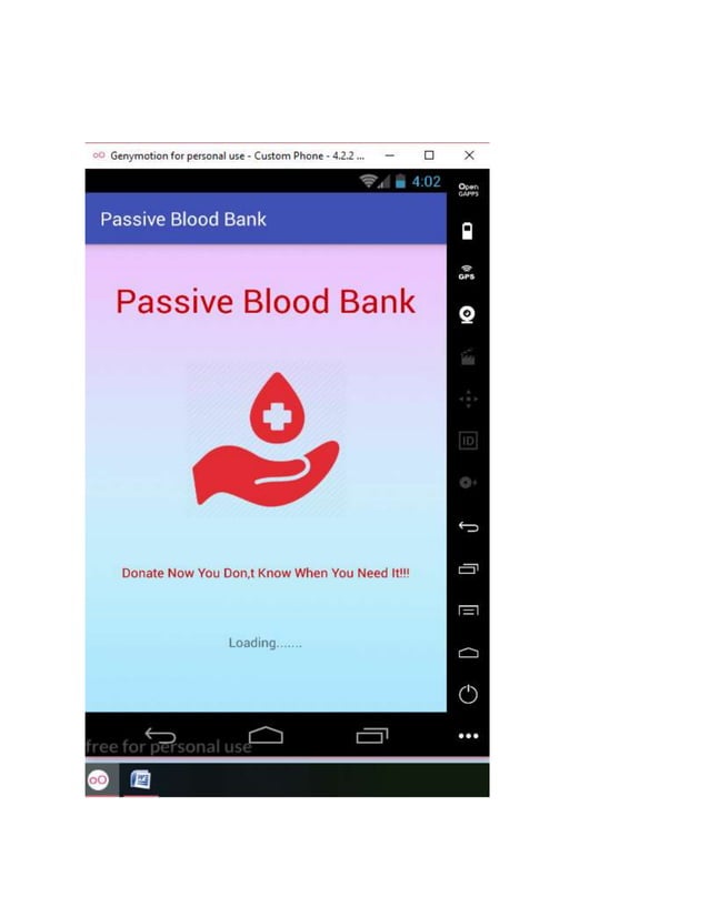 Passive Blood Bank | DOCX