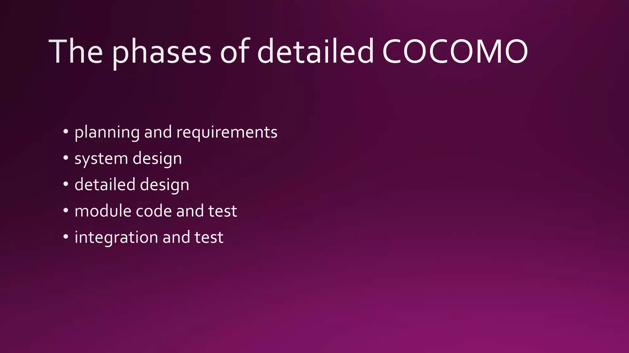 COCOMO MODEL 1 And 2 | PPTX