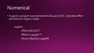 COCOMO MODEL 1 And 2 | PPT