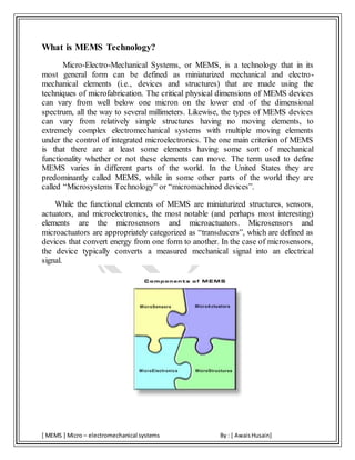 Introduction to MEMS | DOCX