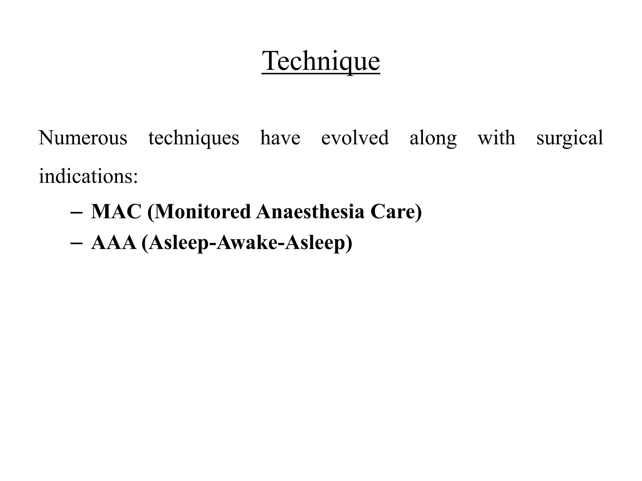Awake craniotomy | PPTX