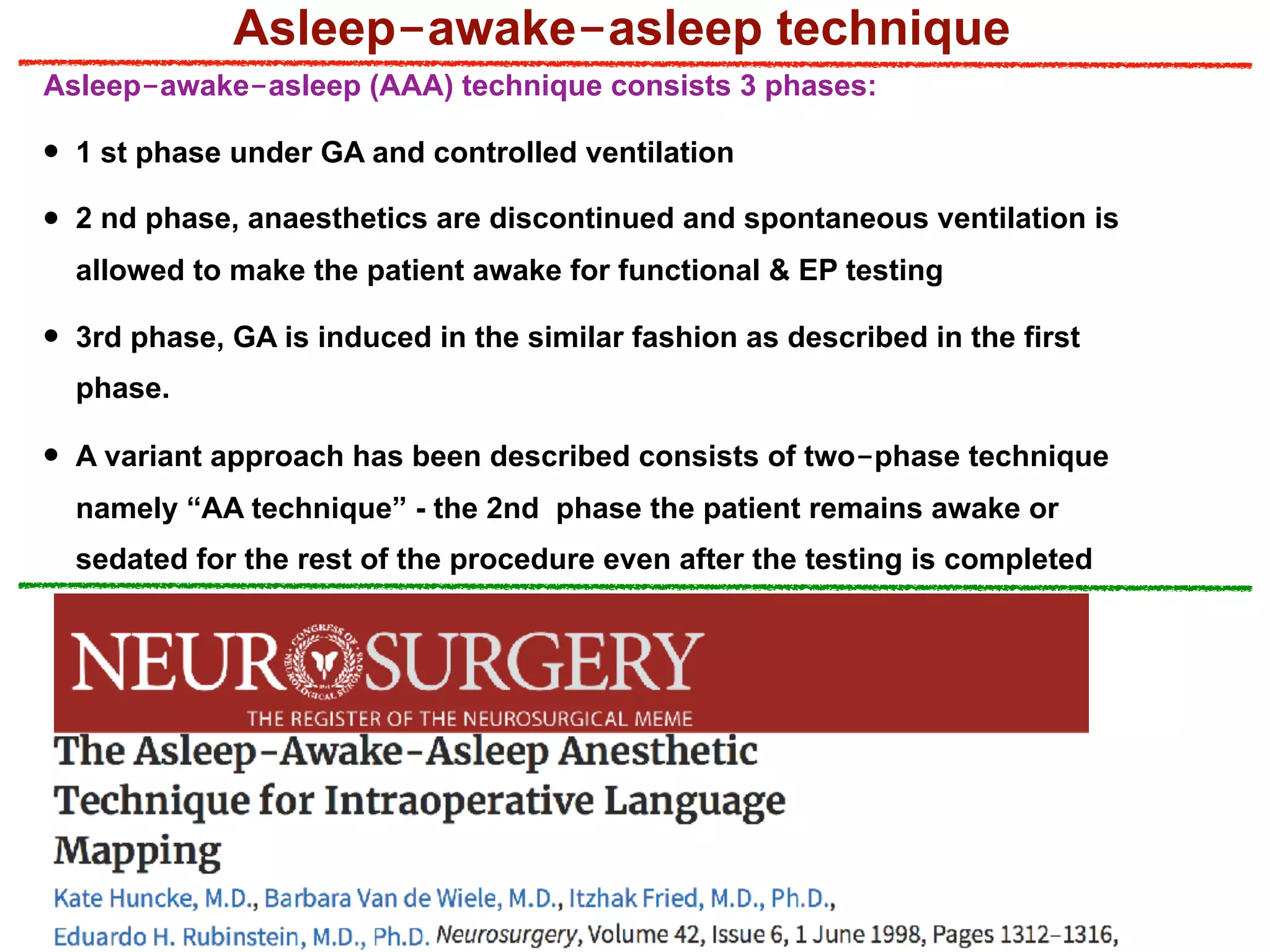 Awake craniotomy | PDF