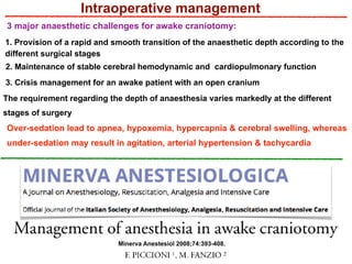 Awake craniotomy | PDF