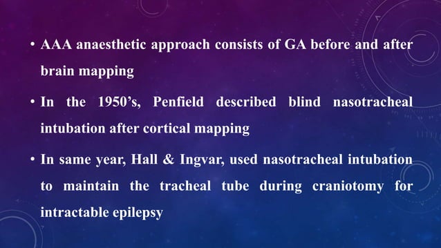 Awake craniotomy | PPT