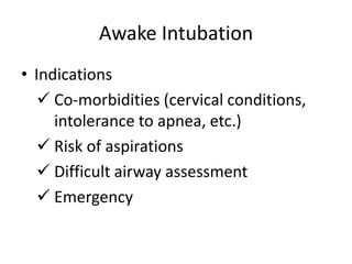 Awake intubation distribution | PDF