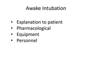 Awake intubation distribution | PDF